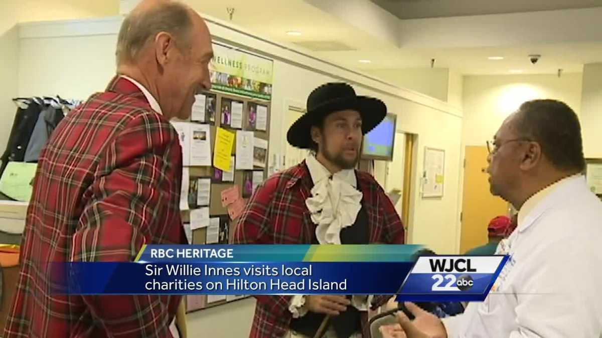 RBC Heritage's "Sir Willie Innes" visits local charities