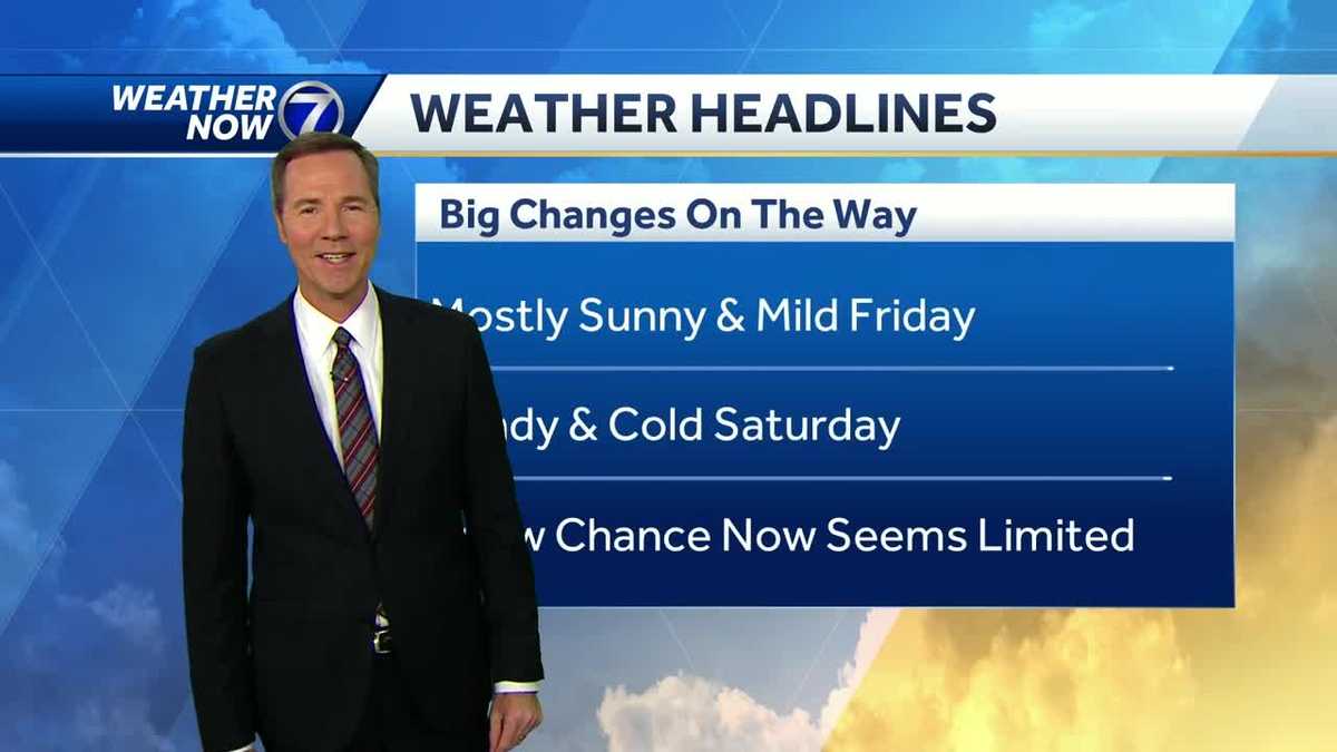 Big changes into the weekend