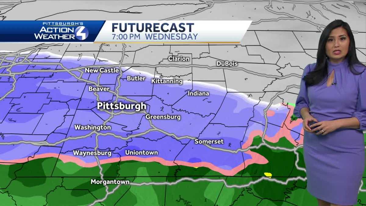 PITTSBURGH WEATHER: Rain and snow Wednesday