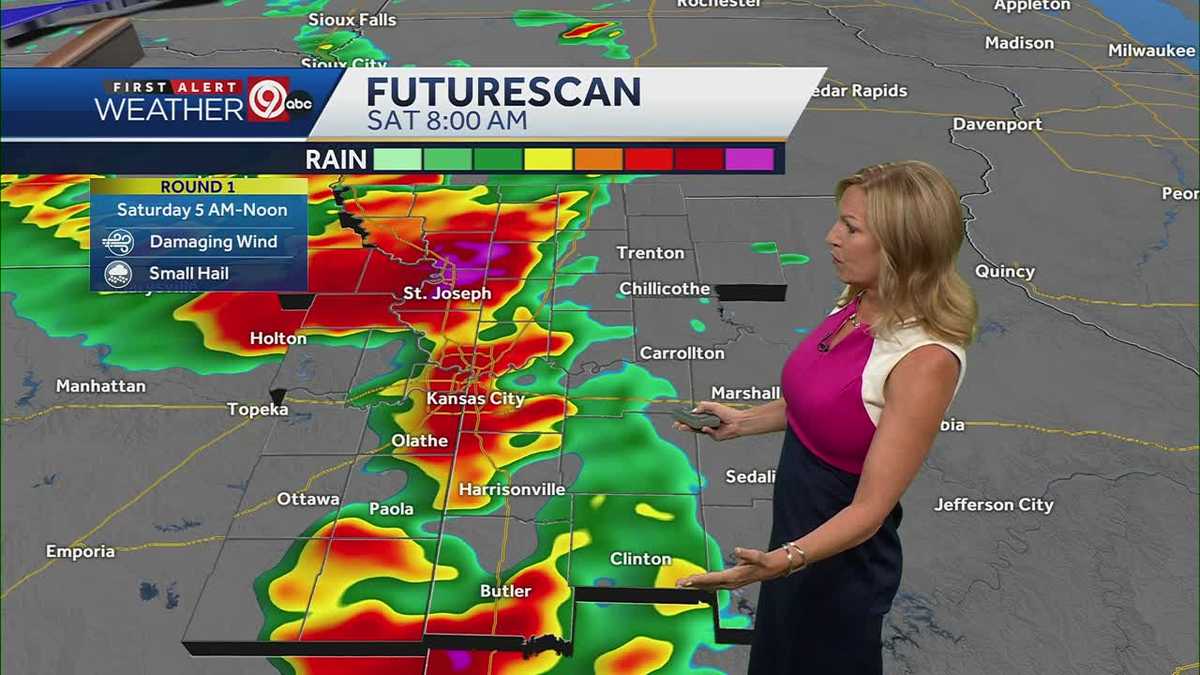 Kansas City weekend forecast includes strong storms Saturday, radar