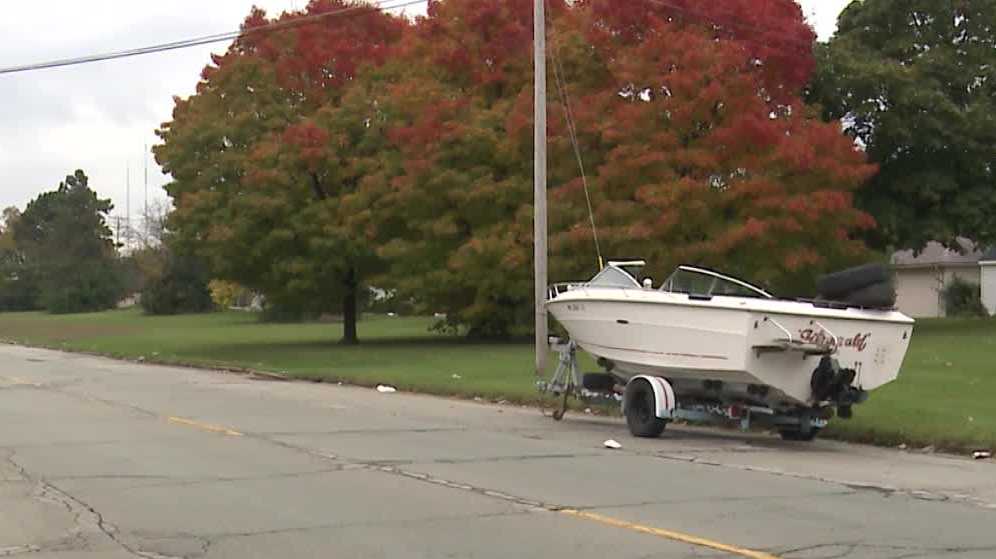 Abandoned boat spotted on Milwaukee street