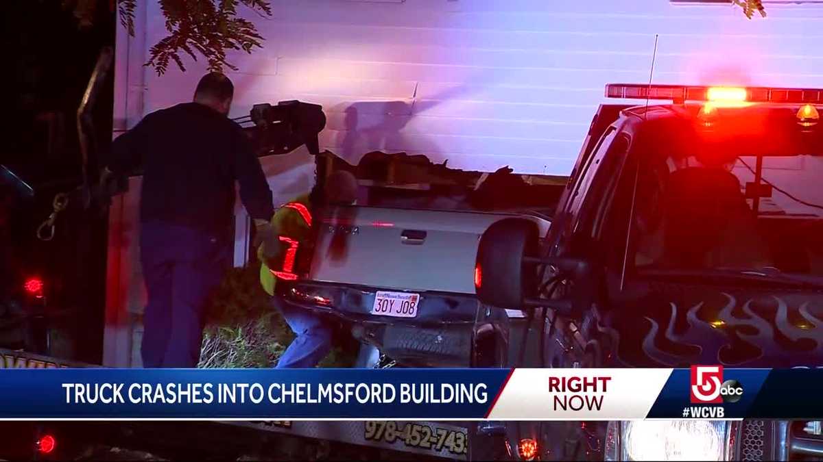Critical injuries after truck crashes into building