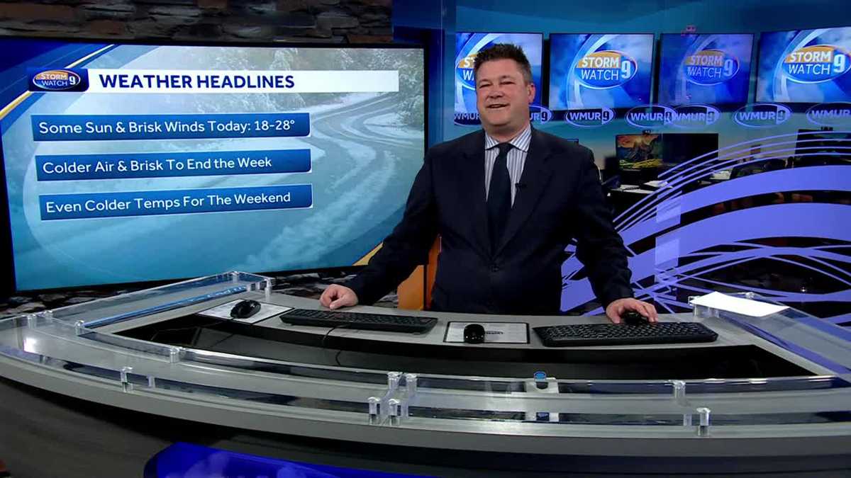 NH forecast video: Some sunshine on brisk day