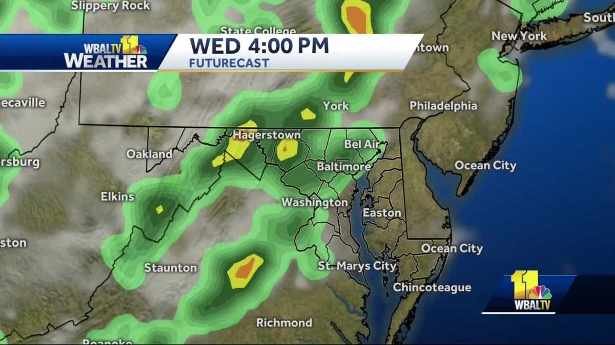 Heavy storms possible Wednesday evening