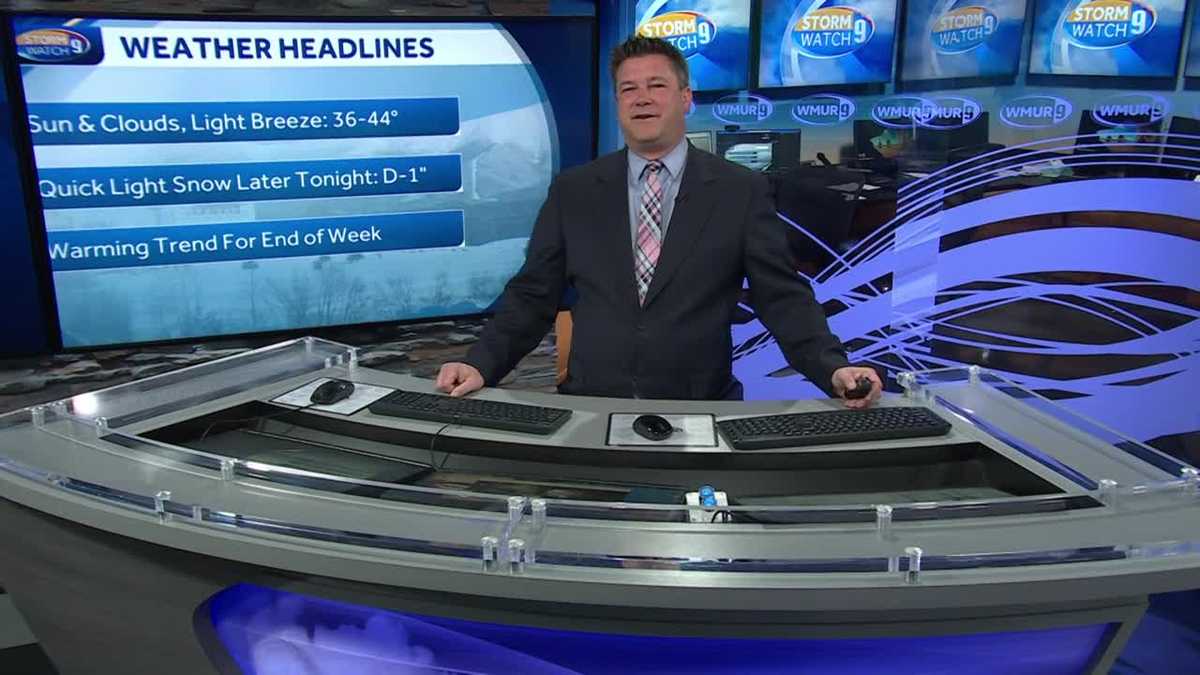 NH forecast video: Some sun before a weak system moves through NH