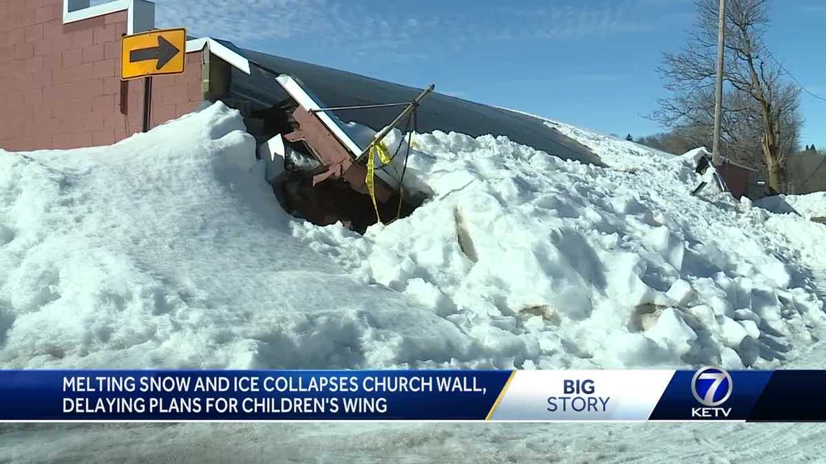 Melting snow collapses church wall, delays project for children's wing