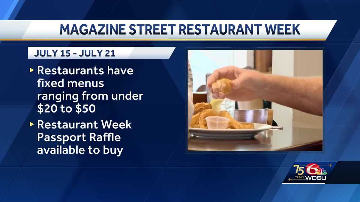 Magazine Street Restaurant Week extended due to weather