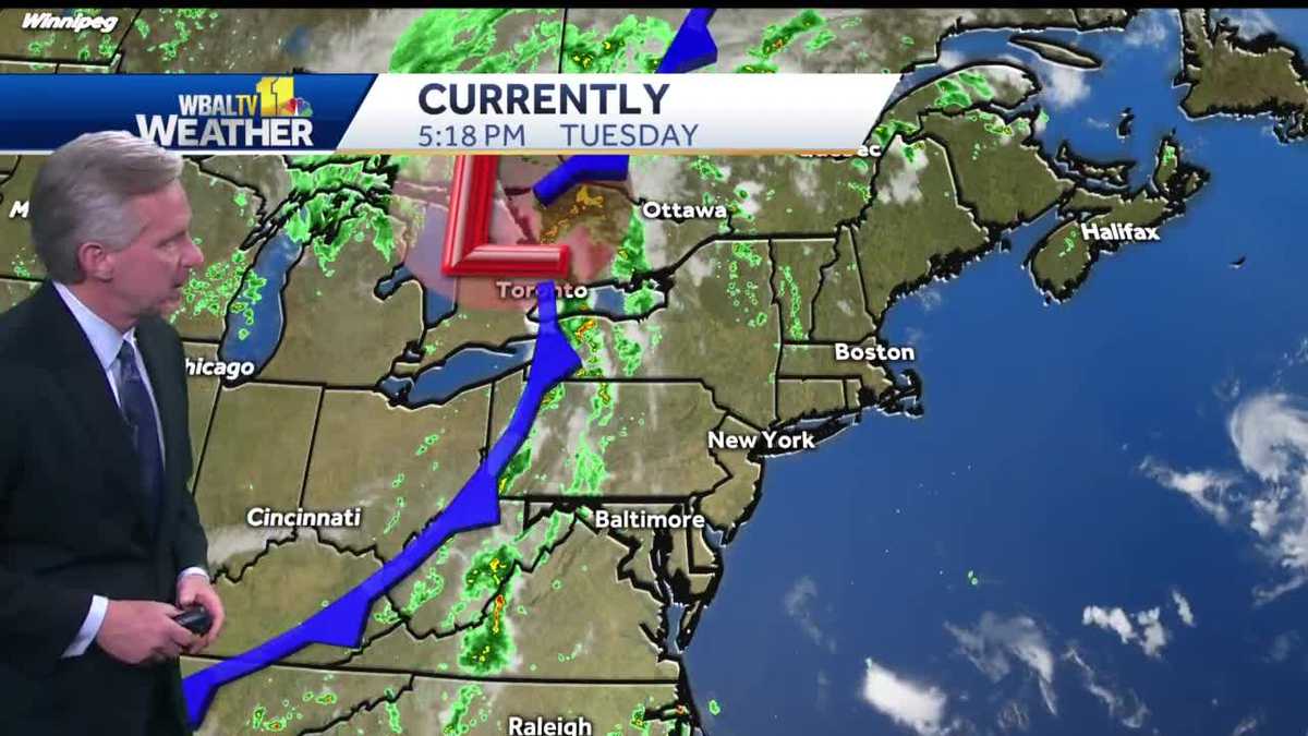 Isolated t'storms possible overnight