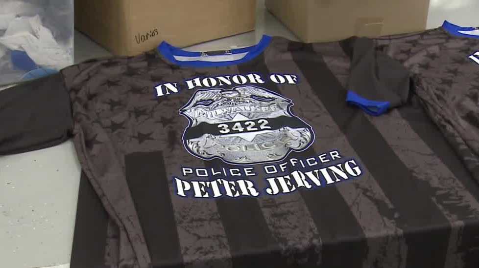 Milwaukee company creates T-shirt in honor of Officer Peter Jerving