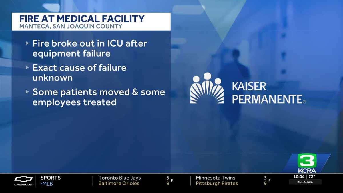 ICU Patients transferred, relocated after small fire at Kaiser in Manteca