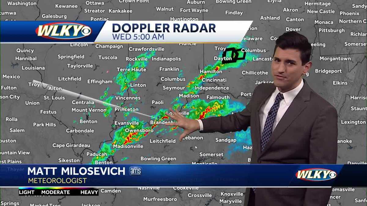 Stormy Wednesday morning, temp swing on the way