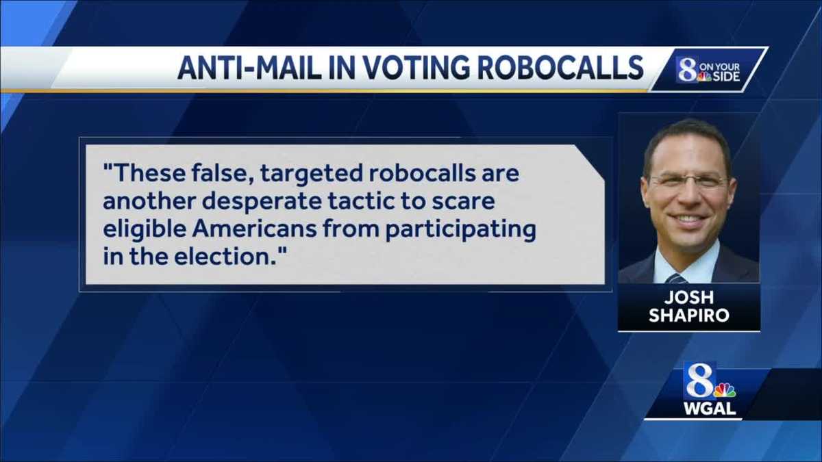 Robocalls make false claims about mail-in voting, state officials say