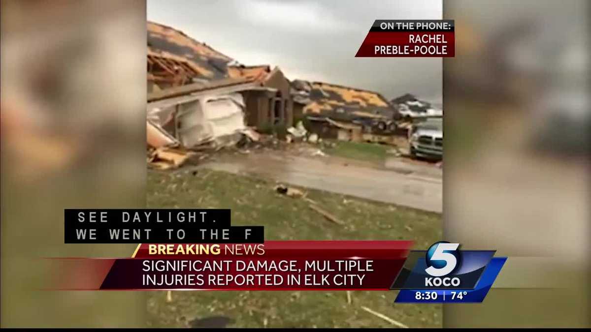 Woman describes damage caused to Elk City home