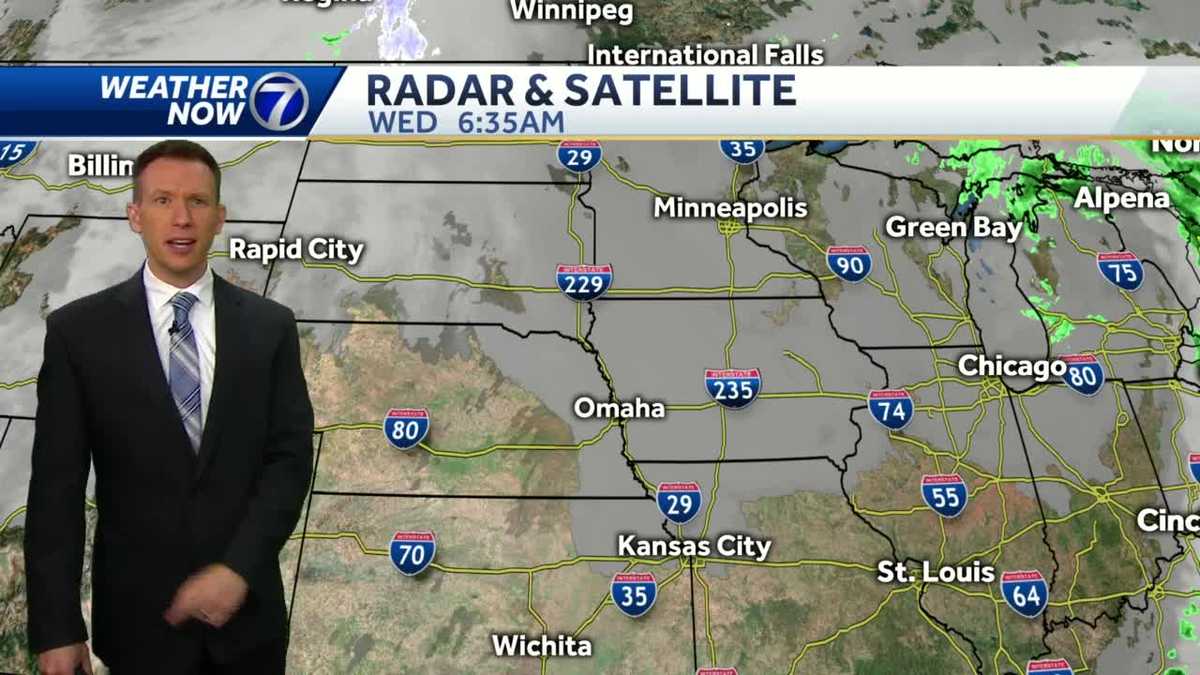 Cloudy Wednesday morning, cool sunshine this afternoon