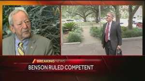Benson ready to move on after competency ruling, attorney says