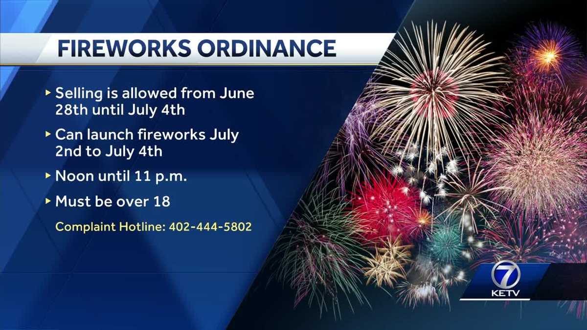 Omaha police remind public about fireworks ordinance