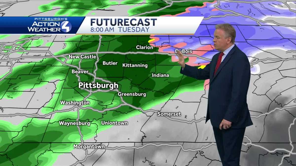 Rain returns for Tuesday morning