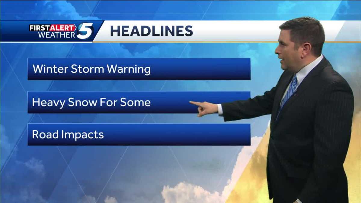 Winter Storm Warning Wednesday/Thursday