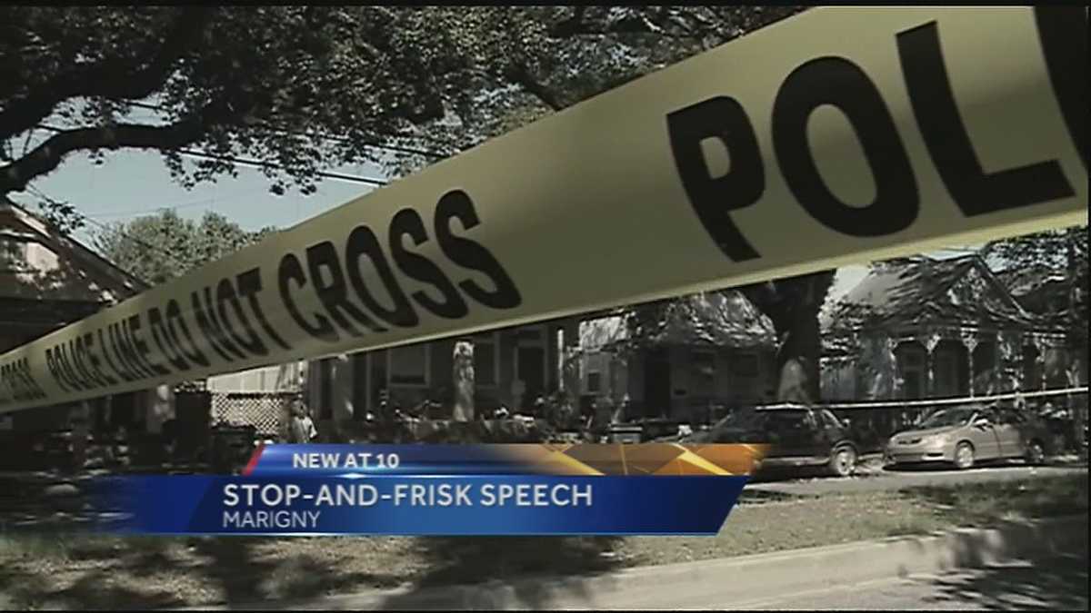 State treasurer discusses stop and frisk procedures