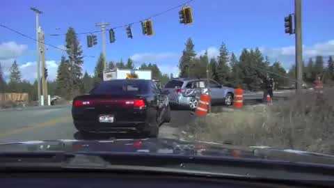 'Slow down, move over': Video shows state trooper hit while ...