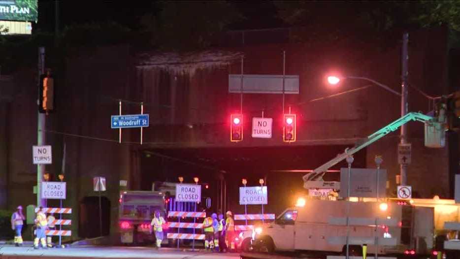 Route 51 bridge demolition underway in Pittsburgh