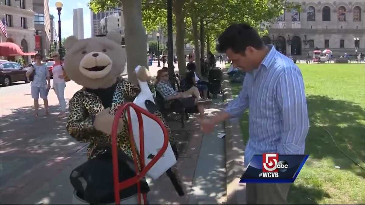 Keytar Bear returns to Boston after brutal beatdown
