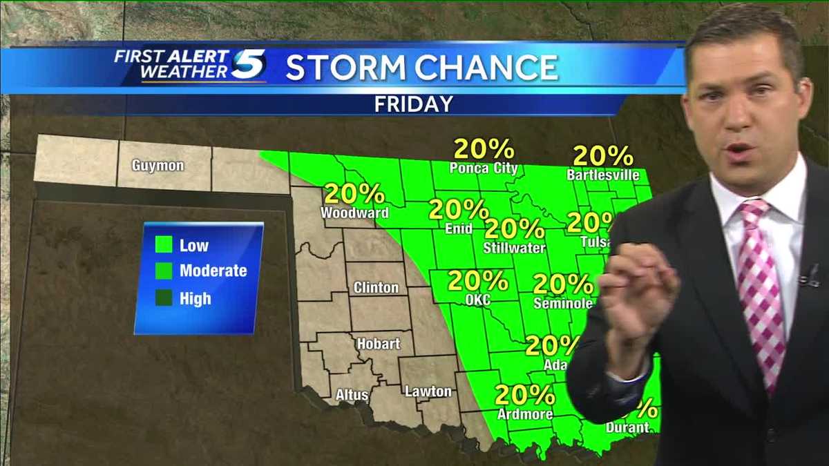 Rain chance increases