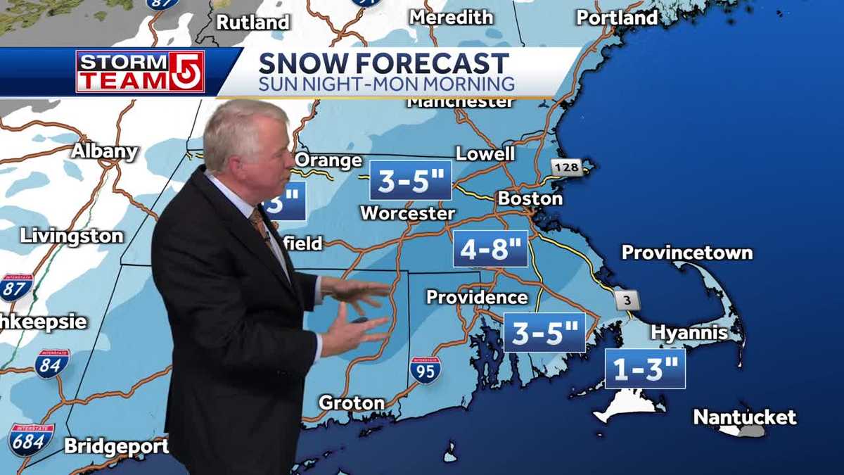 Video: Snowfall predictions increased for weekend