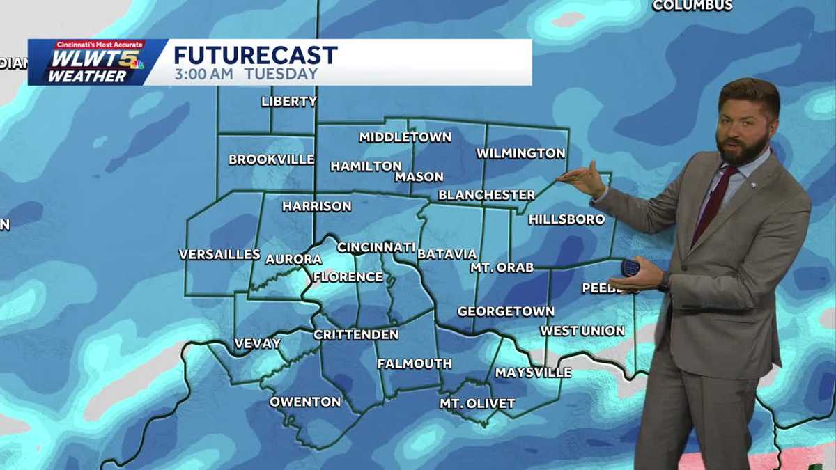 Timeline: when snow impacts your morning commute in Cincinnati