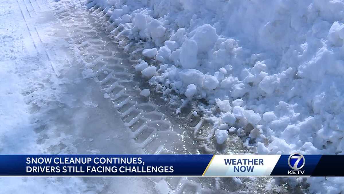 Snow cleanup continues, drivers still face challenges