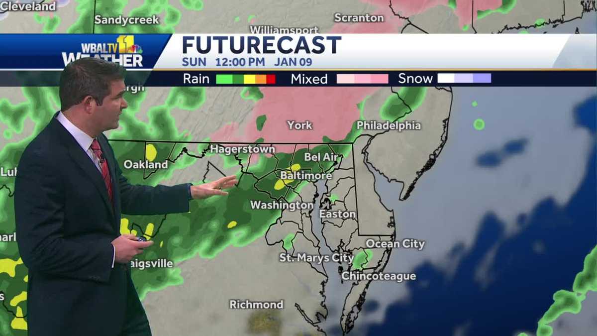 Freezing rain Sunday morning/rain in the afternoon