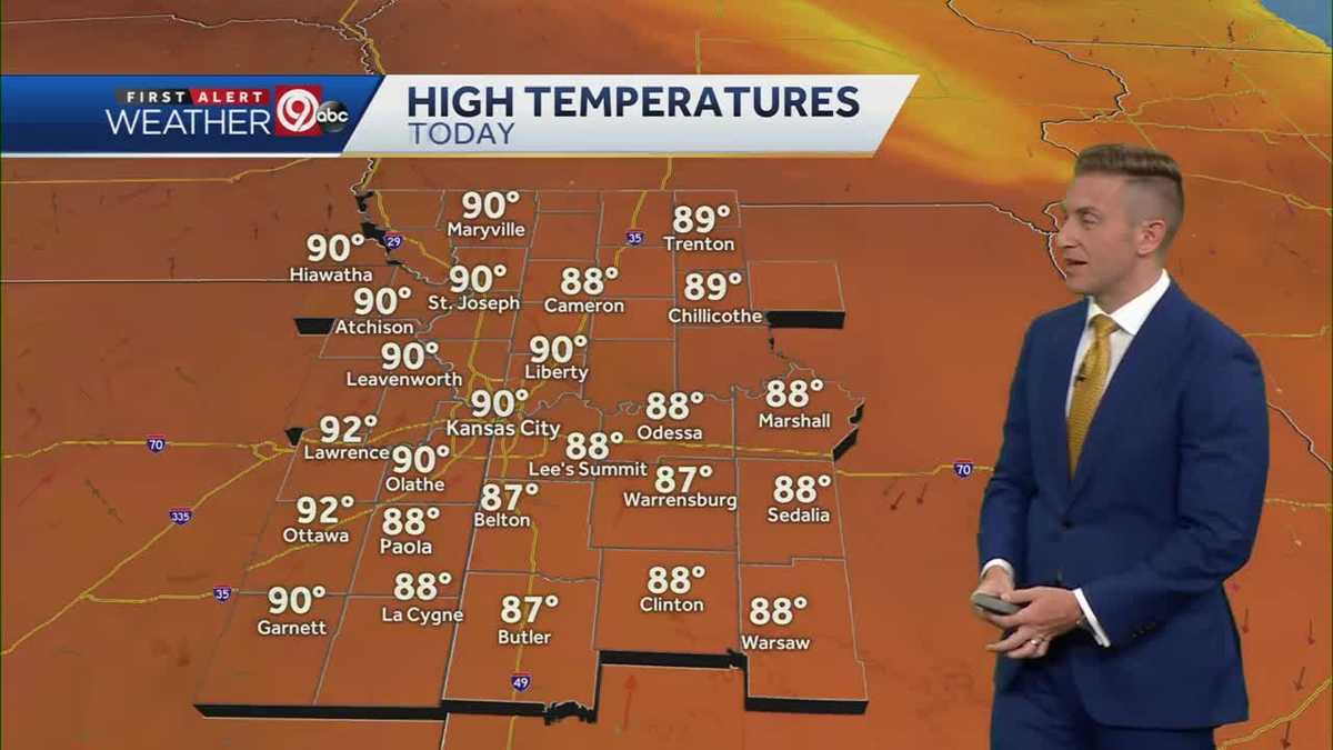 KANSAS CITY WEATHER: Typical summer weather Thursday, sunny and 90