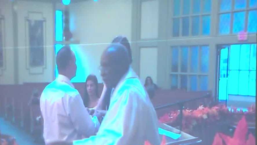 Dale Holloway trial: Wedding video shown in court