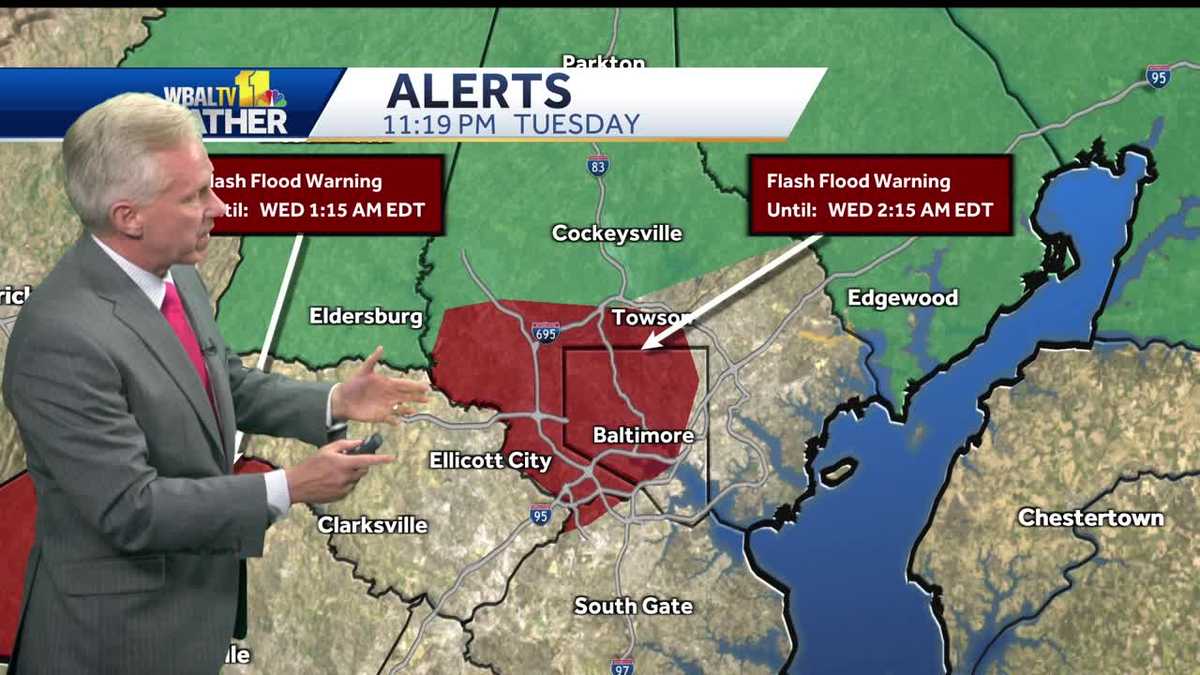 Flash Flood Warning issued for Baltimore area