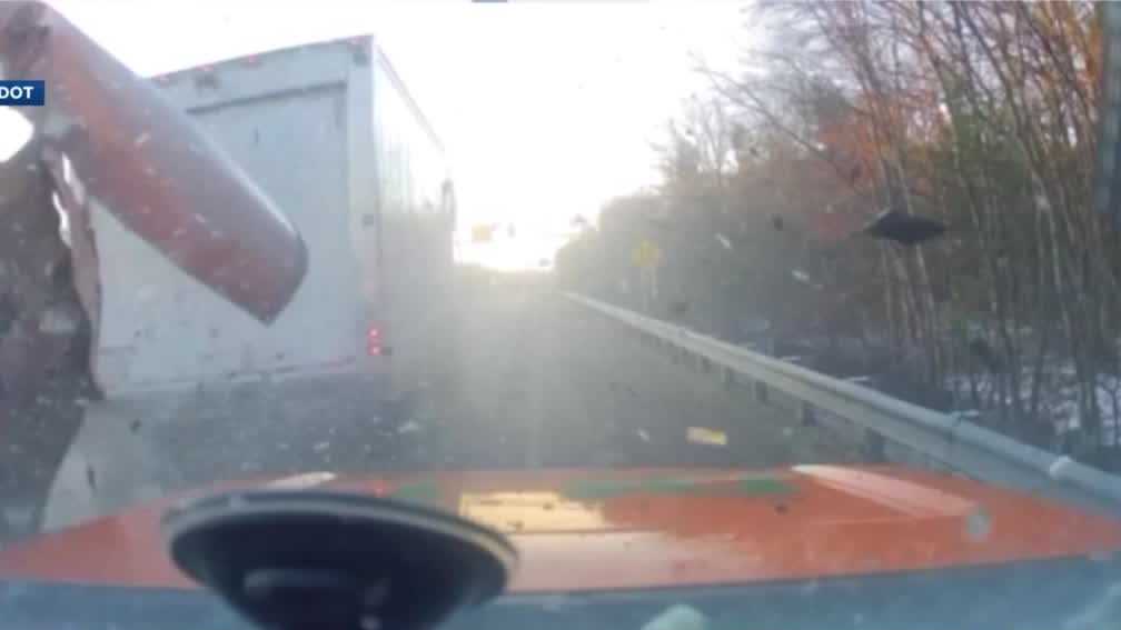 DOT worker describes being struck on I-93