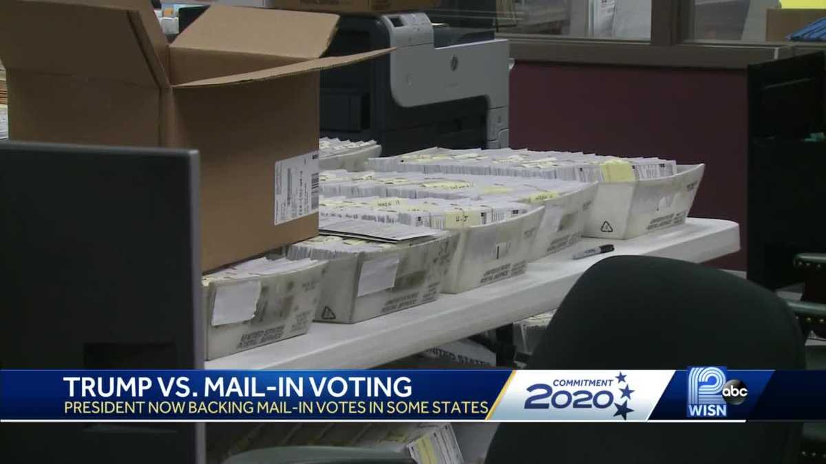 President Trump backs mail-in voting in some states