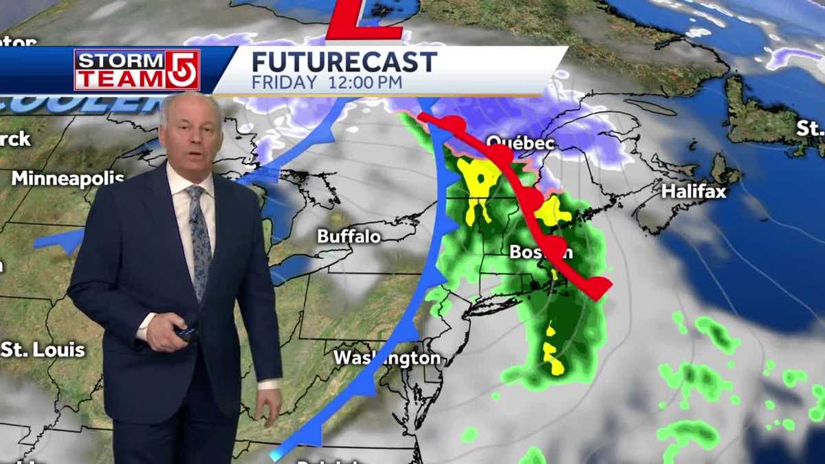 Rain to impact part of Friday; cooler, windy weekend