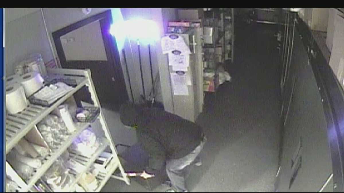 Raw Video: Burglary at Exeter sub shop