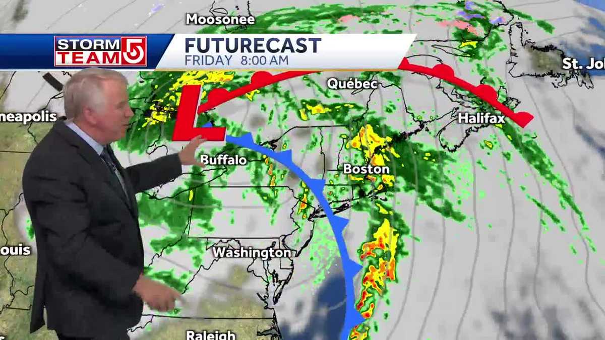 Video: Wet stretch ahead, but Marathon Monday looking mostly dry