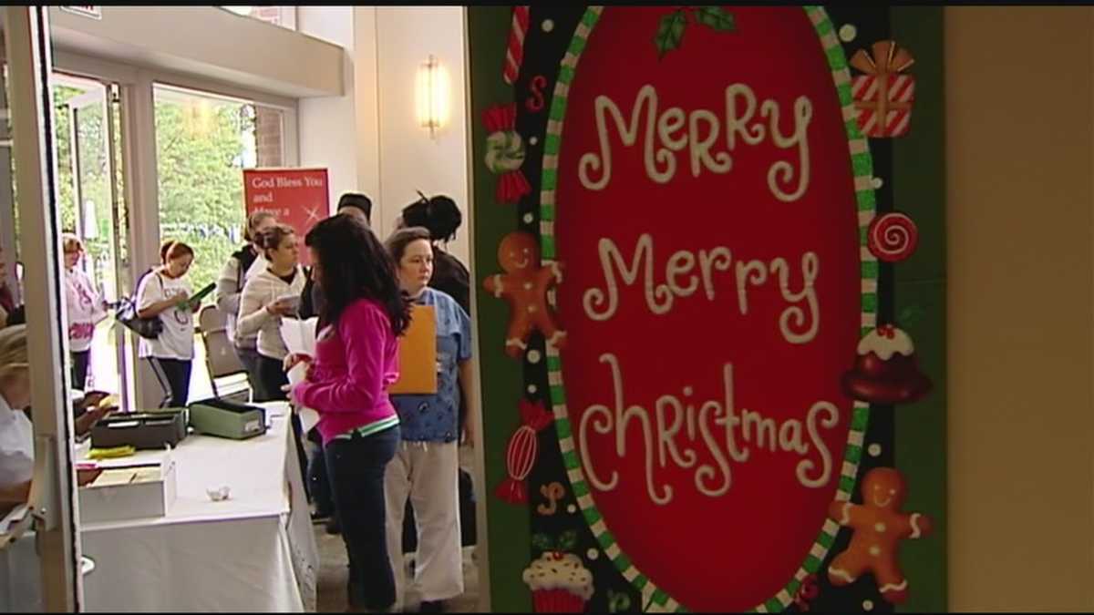 Families line up for Salvation Army's Christmas Assistance