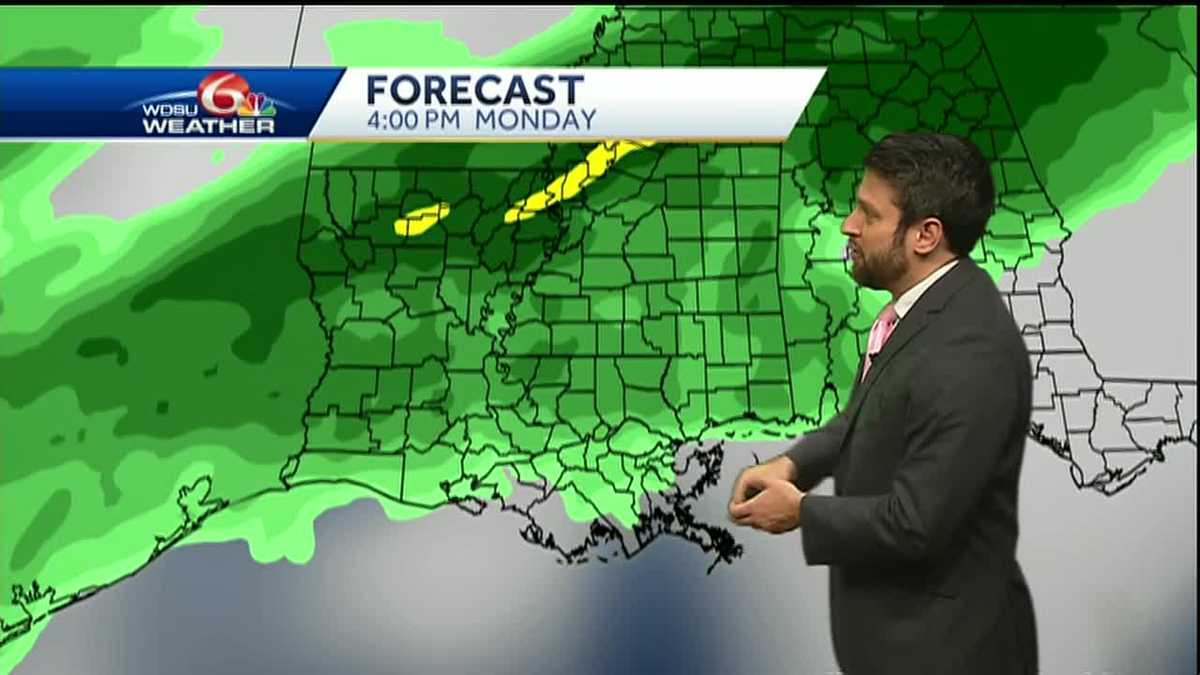 Daily rain chances this week