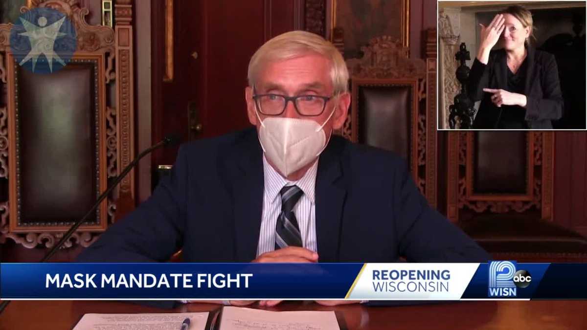 Coronavirus: Evers says mask mandate works to slow spread while ...