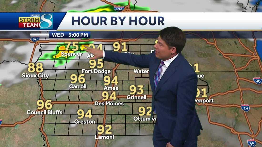 Des Moines weather: Heat and humidity bring storm chances