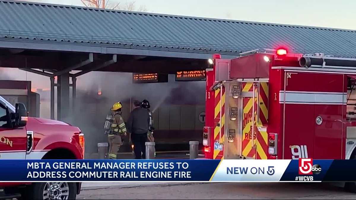 MBTA GM refuses to comment on Commuter Rail engine fire