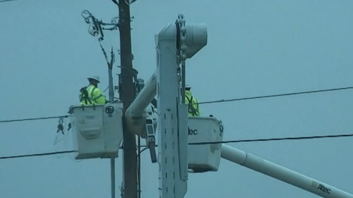 Crews work to fix downed power lines in Springdale
