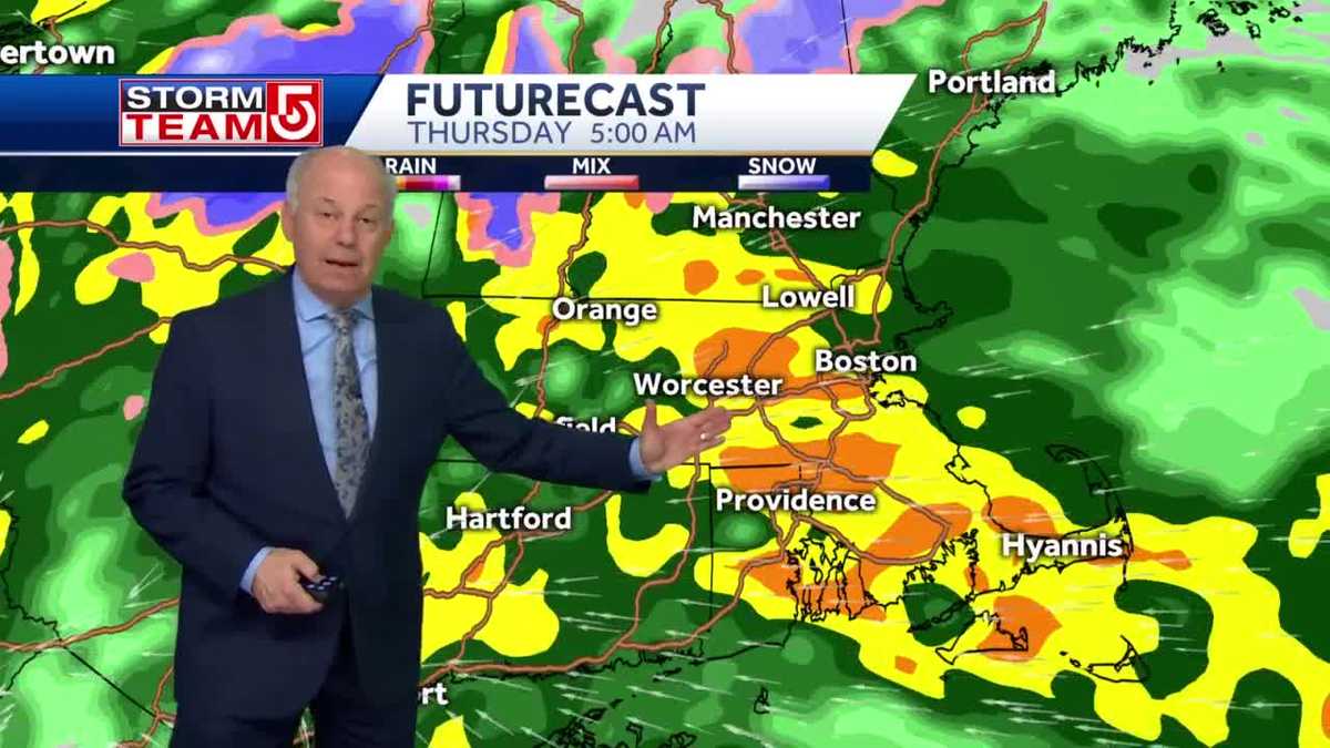 Video: Storm brings heavy rain to Mass. Thursday morning Video: Storm brings heavy rain to Mass. Thursday morning
