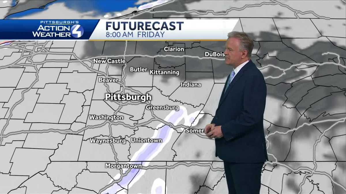 Cloudy with snow flurries on Friday