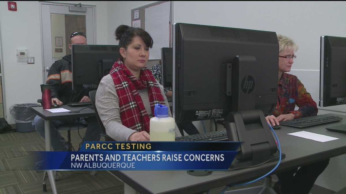 Parents try PARCC practice test