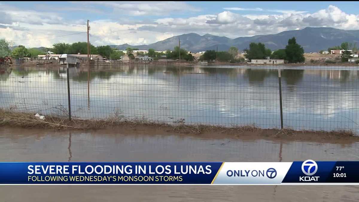 Severe flooding in Los Lunas after Thursday morning storm