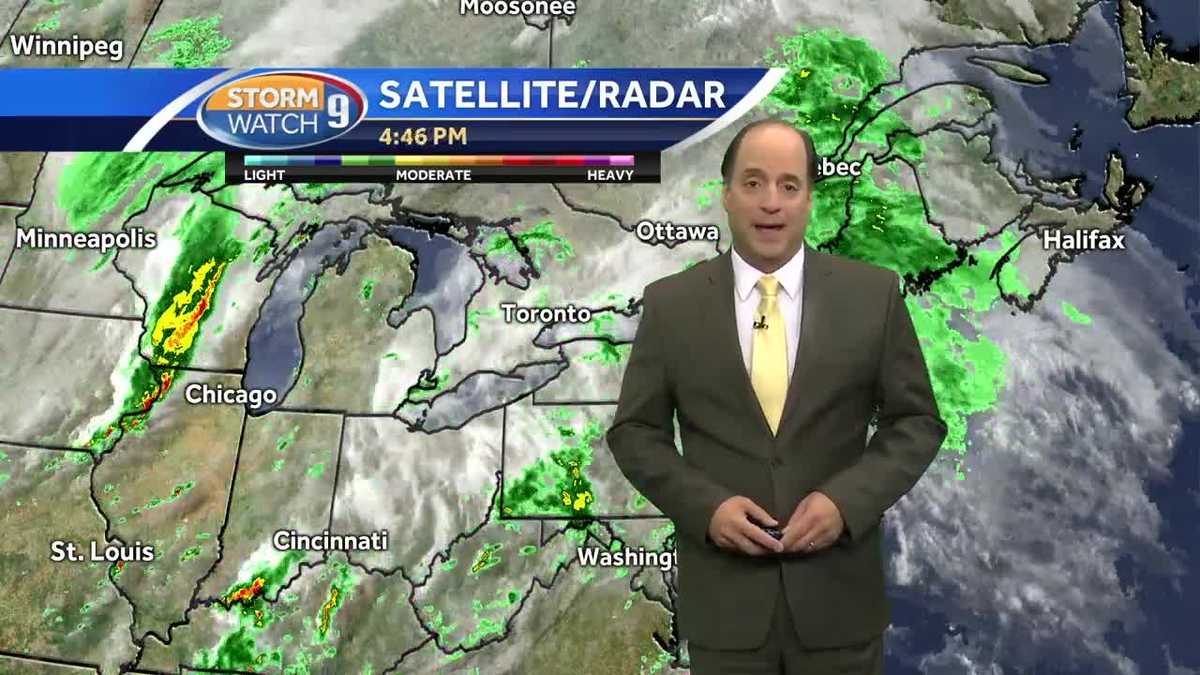 Update: Steady rain moves out overnight